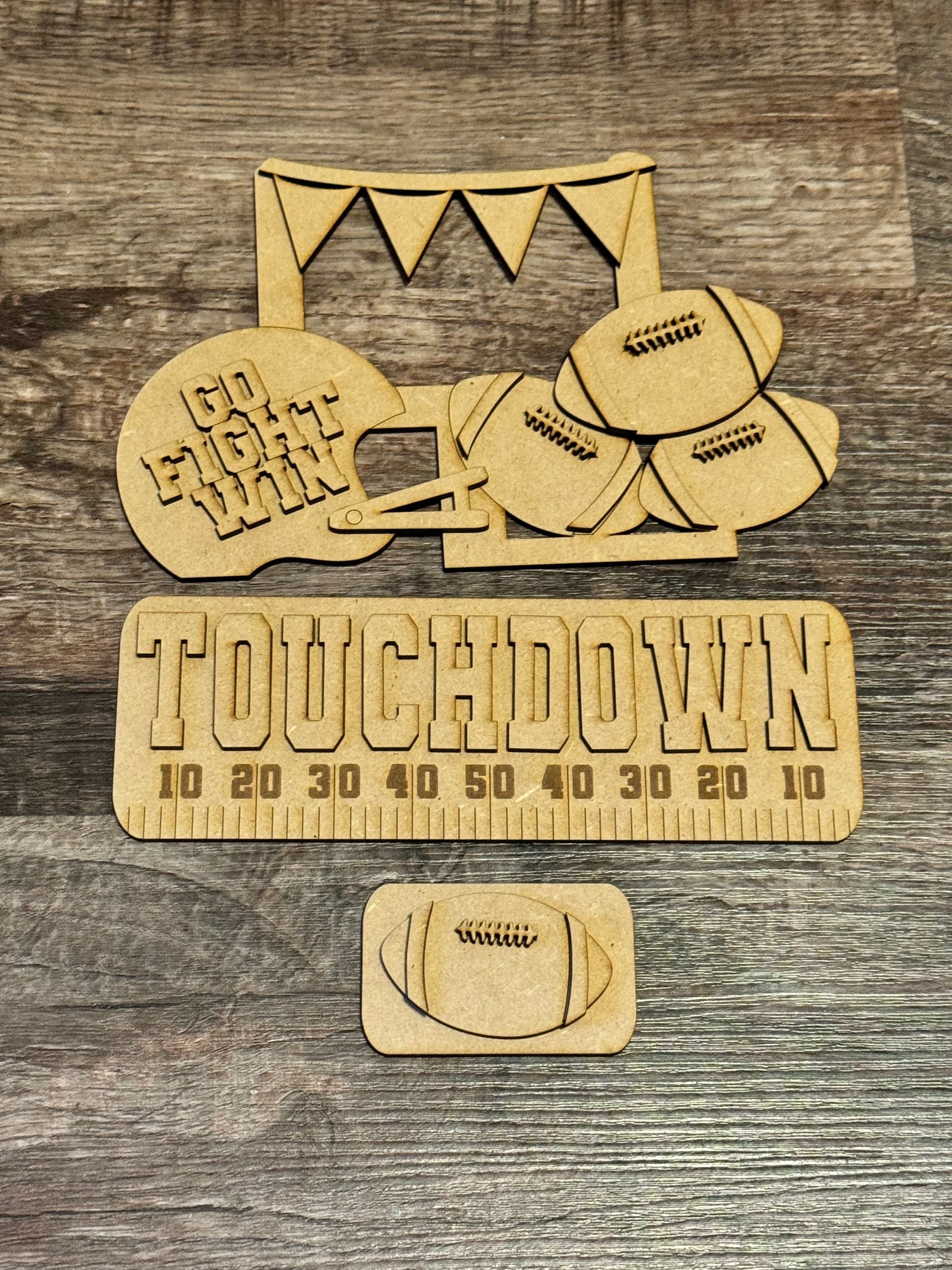 Touchdown Football Truck Insert – DIY Wood Cutouts