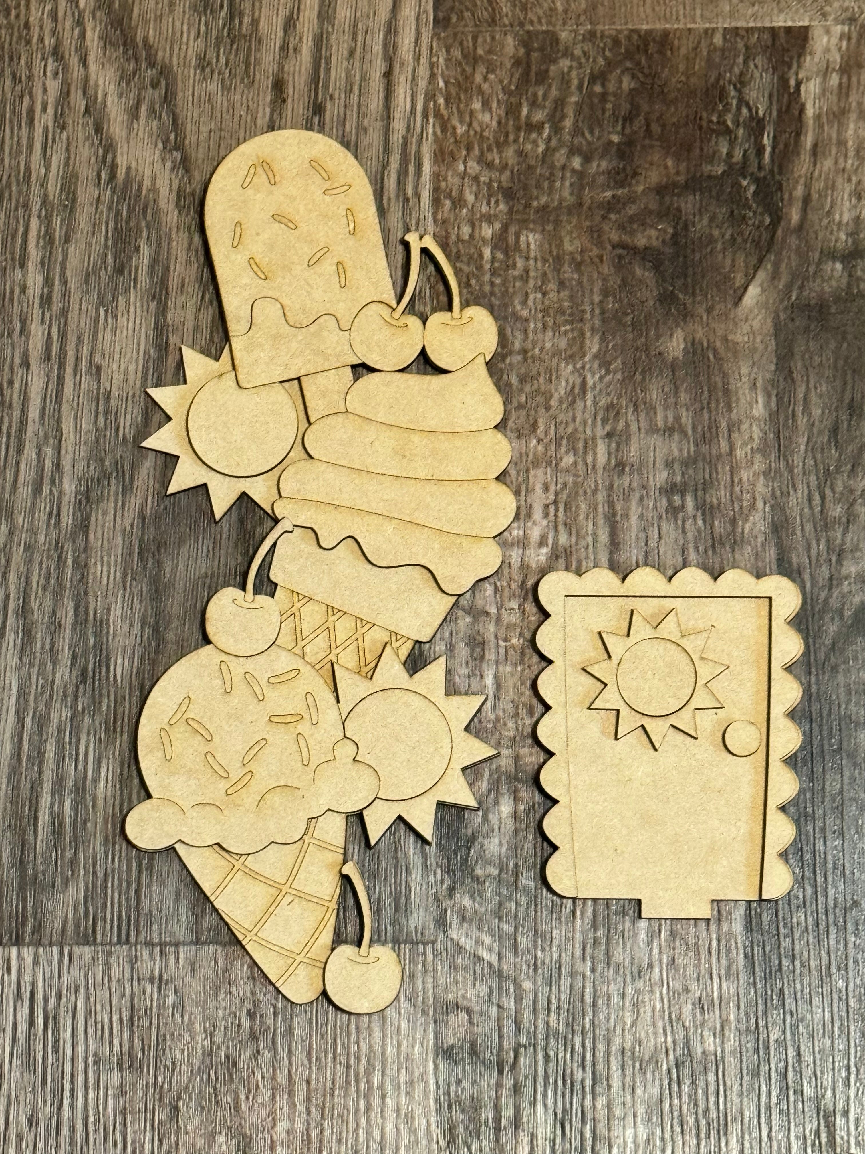 Ice Cream Bird House Insert – DIY Wood Cutouts