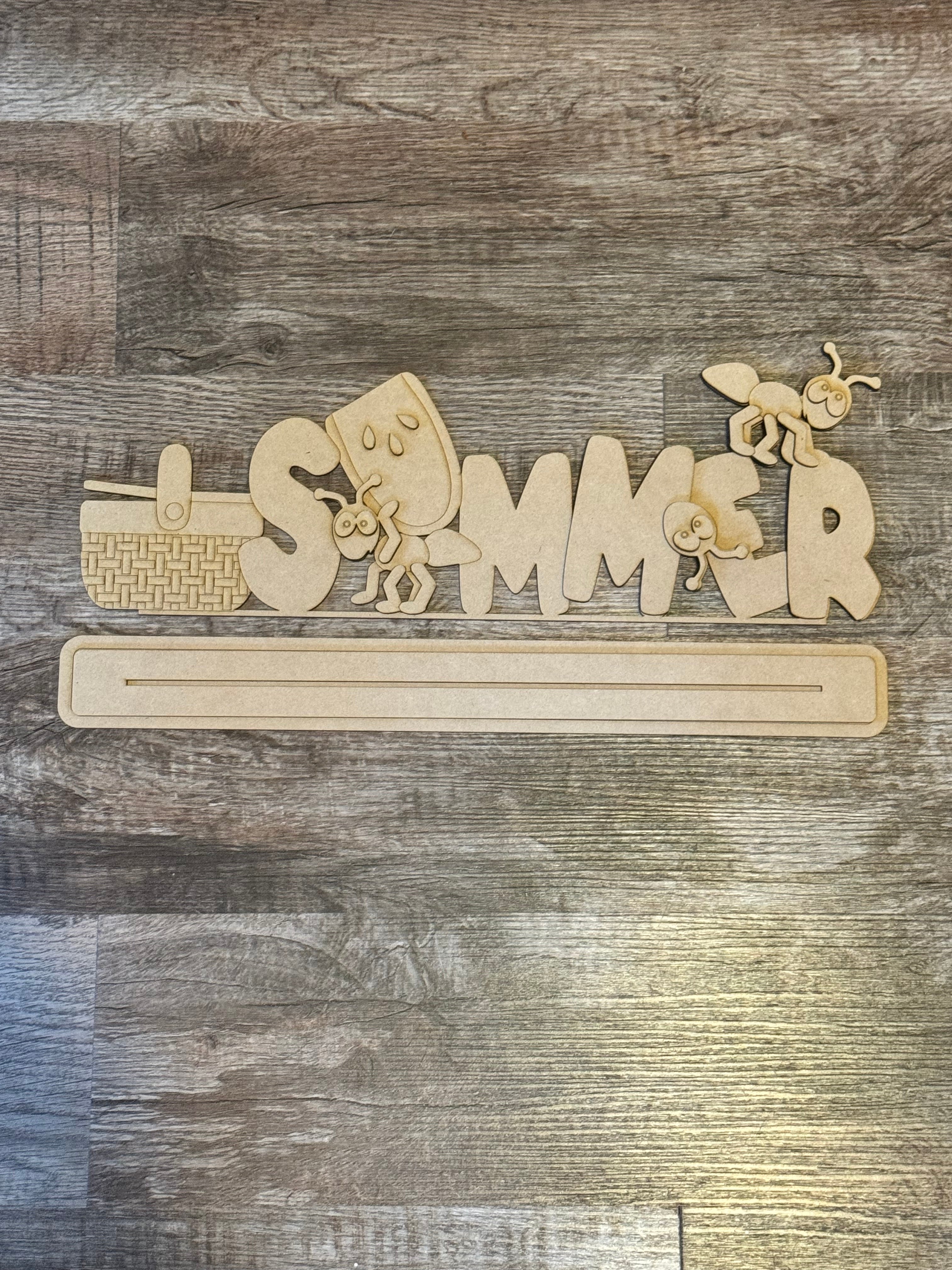 Summer Ant Word Block – DIY Wood Cutouts