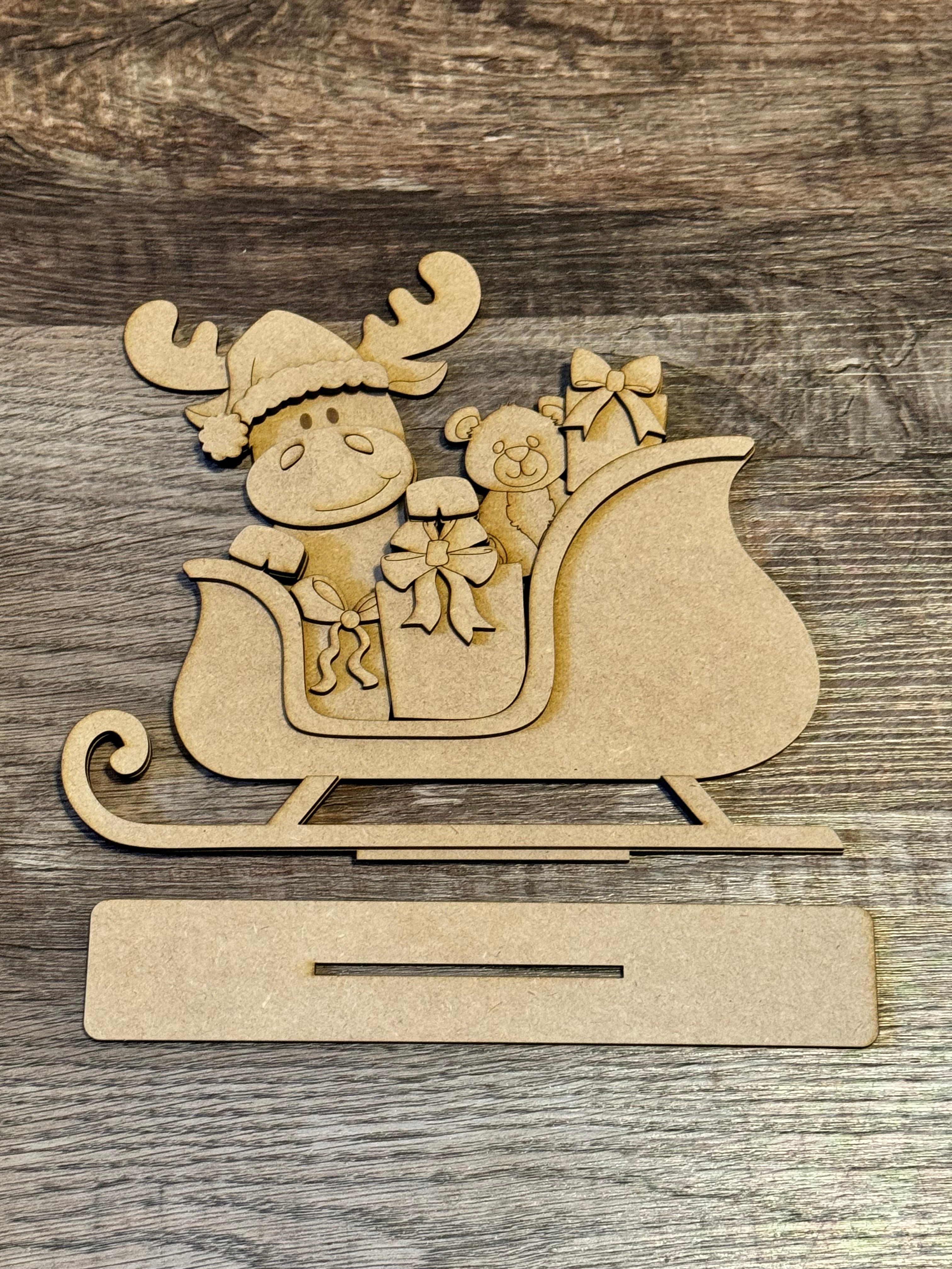 Moose Sled – DIY Wood Cutouts